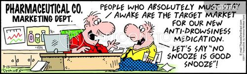 Staying Awake Cartoons and Comics - funny pictures from CartoonStock