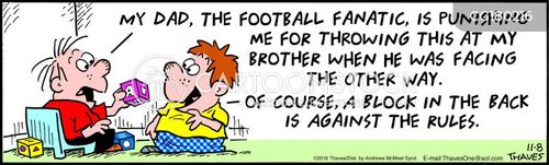 Block The Punt Cartoons and Comics - funny pictures from CartoonStock
