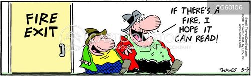 Fire Danger Sign Cartoons and Comics - funny pictures from CartoonStock