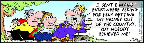 Email Scam Cartoons and Comics - funny pictures from CartoonStock