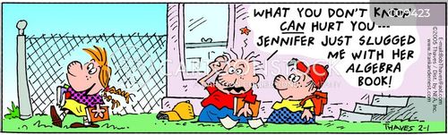 Math Knowledge Cartoons and Comics - funny pictures from CartoonStock