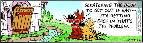 Entrance Door Cartoons and Comics - funny pictures from CartoonStock