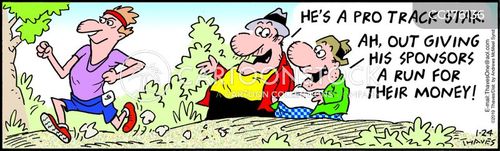 Athletic Sponsorship Cartoons and Comics - funny pictures from CartoonStock