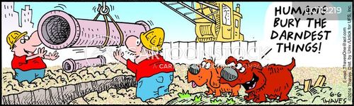 Burying Stuff Cartoons and Comics - funny pictures from CartoonStock
