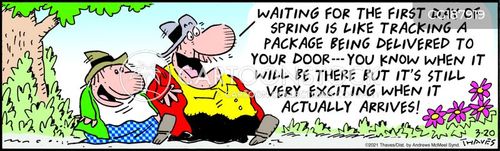 First Day Of Spring Cartoons and Comics - funny pictures from CartoonStock
