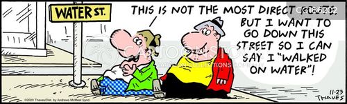 Walking Route Cartoons and Comics - funny pictures from CartoonStock