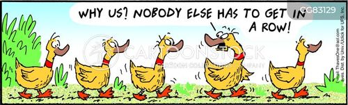 Ducks In A Line Cartoons and Comics - funny pictures from CartoonStock