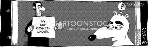 My Cup Runneth Over Cartoons and Comics - funny pictures from CartoonStock