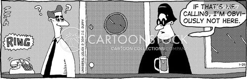 Outgoing Calls Cartoons and Comics - funny pictures from CartoonStock