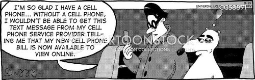 Phone Versus Text Cartoons and Comics - funny pictures from CartoonStock