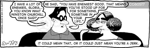 Old Foes Cartoons and Comics - funny pictures from CartoonStock