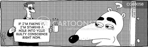 Guilty Conscience Cartoons and Comics - funny pictures from CartoonStock