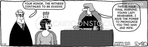 Cross-examine Cartoons and Comics - funny pictures from CartoonStock