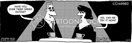 Speed Date Ideas Cartoons and Comics - funny pictures from CartoonStock