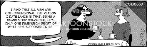 One-dimensional Cartoons and Comics - funny pictures from CartoonStock