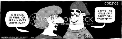 Weak Eye Sight Cartoons and Comics - funny pictures from CartoonStock