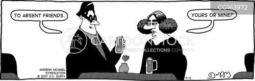 Absent Friends Cartoons and Comics - funny pictures from CartoonStock