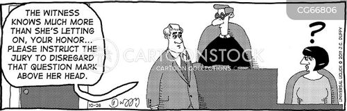 Witness Box Cartoons and Comics - funny pictures from CartoonStock