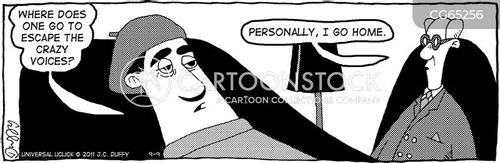 Internal Voice Cartoons and Comics - funny pictures from CartoonStock