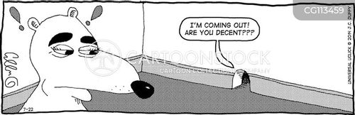 Decency Cartoons and Comics - funny pictures from CartoonStock