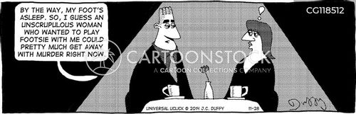 Footsie Cartoons and Comics - funny pictures from CartoonStock