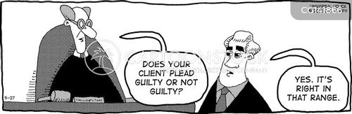 Pleading Innocent Cartoons and Comics - funny pictures from CartoonStock