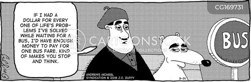 Waiting For Buses Cartoons and Comics - funny pictures from CartoonStock