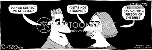Suspecting Cartoons and Comics - funny pictures from CartoonStock