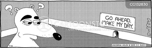 Go Ahead Make My Day Cartoons and Comics - funny pictures from CartoonStock