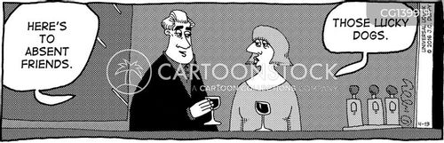 Absent Friends Cartoons and Comics - funny pictures from CartoonStock