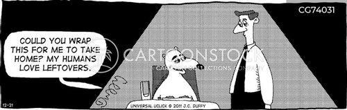 Eating Leftovers Cartoons and Comics - funny pictures from CartoonStock