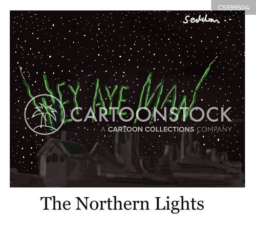 Northern Lights Cartoons and Comics - funny pictures from CartoonStock