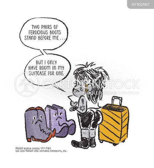 Footwear Fashion Cartoons and Comics - funny pictures from CartoonStock