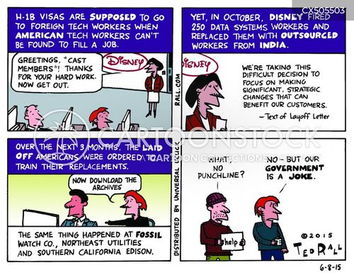 Disney Layoffs Cartoons and Comics - funny pictures from CartoonStock