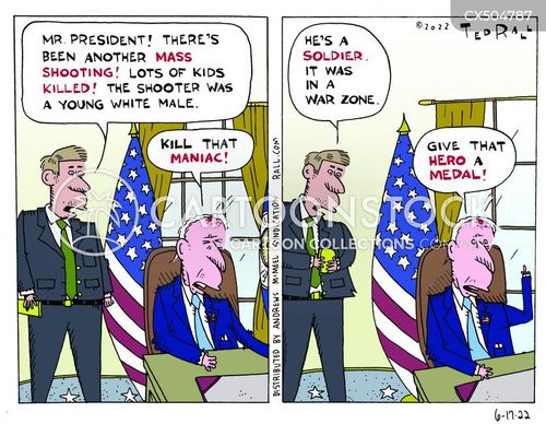 Shooting Incidents Cartoons and Comics - funny pictures from CartoonStock