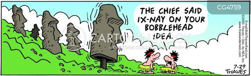 Bobbleheads Cartoons and Comics - funny pictures from CartoonStock