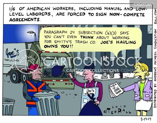 Non-compete Cartoons and Comics - funny pictures from CartoonStock