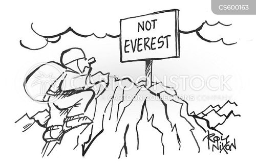 Wrong Mountain Cartoons and Comics - funny pictures from CartoonStock