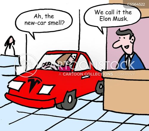 Tesla Car Cartoons and Comics - funny pictures from CartoonStock