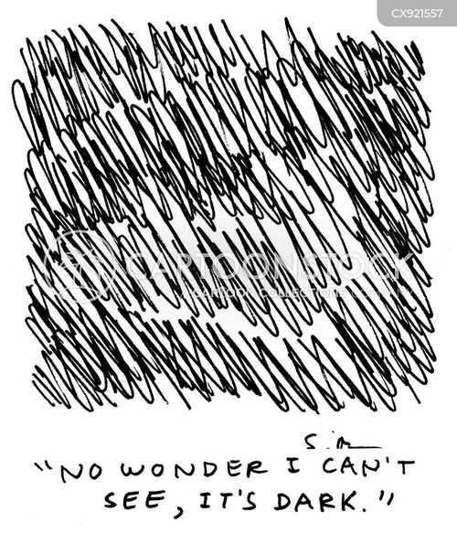 In The Dark Cartoons and Comics - funny pictures from CartoonStock