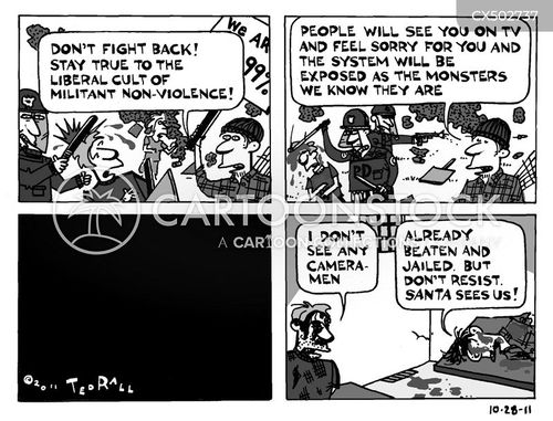 Nonviolence Cartoons and Comics - funny pictures from CartoonStock