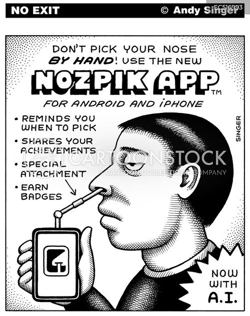 Nose Picking Cartoons and Comics - funny pictures from CartoonStock