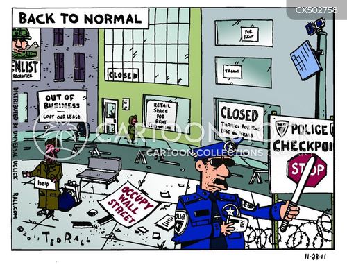 Closed Storefronts Cartoons and Comics - funny pictures from CartoonStock