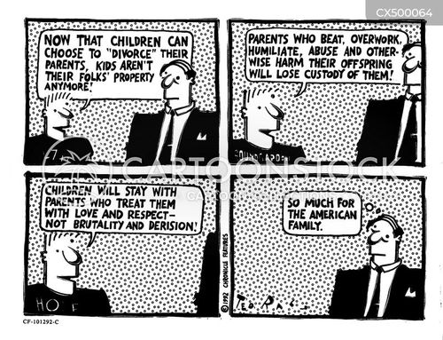 Children Of Divorce Cartoons and Comics - funny pictures from CartoonStock