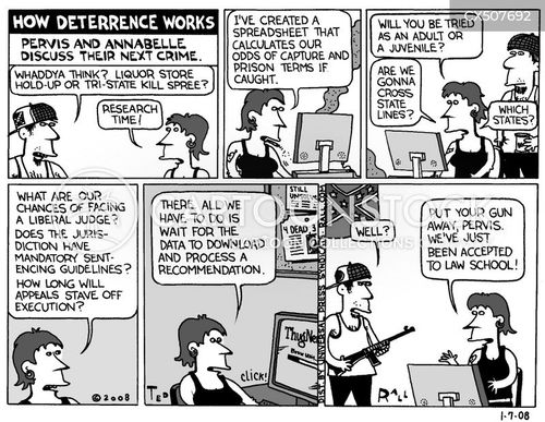 Deterrence Cartoons and Comics - funny pictures from CartoonStock