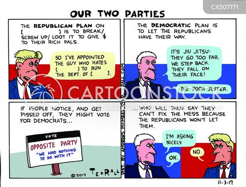Opposite Party Cartoons and Comics - funny pictures from CartoonStock