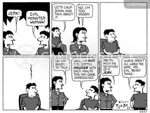 Women In Conflict Cartoons and Comics - funny pictures from CartoonStock