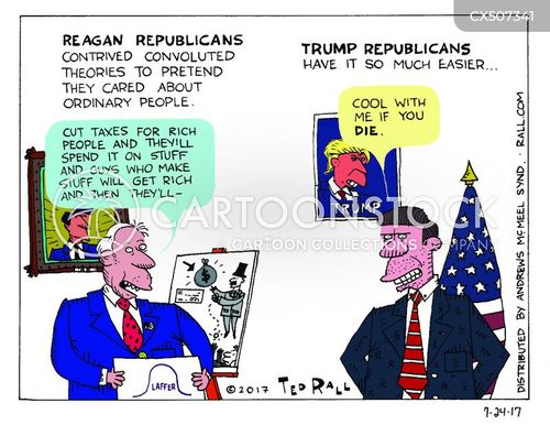 Reaganomics Cartoons and Comics - funny pictures from CartoonStock