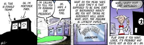 Political Calls Cartoons and Comics - funny pictures from CartoonStock