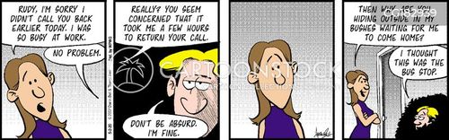 Return Call Cartoons and Comics - funny pictures from CartoonStock